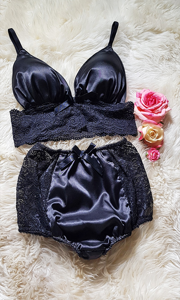 Yana Satin and Lace Lingerie Set